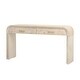 Arc Round Edge Console Table with Open Storage & 2 Drawers, Entryway ...
