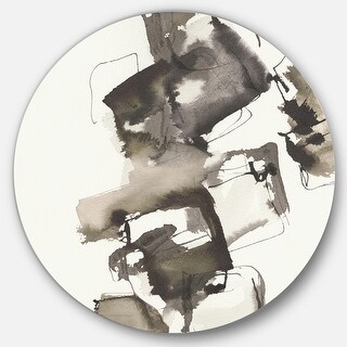 Designart 'Geometric Glam Square II' Glam Metal Circle Wall Art - Bed ...