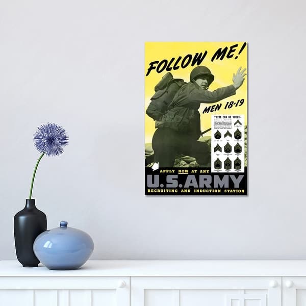 iCanvas "Vintage US Army Recruitment Poster" by John Parrot Canvas ...