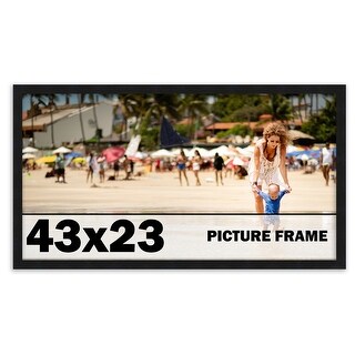 43x23 Frame Black Picture Frame - Complete Modern Photo Frame Includes ...