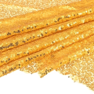 Sequin Fabric Gold Tone 5 Yards Length 4.2 Feet Wide Mesh Fabric for ...