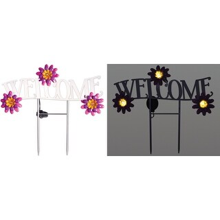 Welcome Solar Low Stake - White - 95561 - Bed Bath & Beyond - 43832072