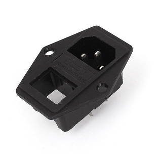 AC 250V 15A 3 Terminals IEC320 C14 Inlet Power Male Plug Socket w Fuse ...