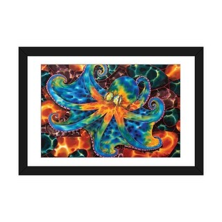iCanvas "Caribbean Octopus - Stone" by Daniel Jean-Baptiste - Bed Bath ...