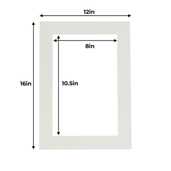 12x16 Mat for 8.5x11 Photo - Taupe Beige Matboard for Frames Measuring ...