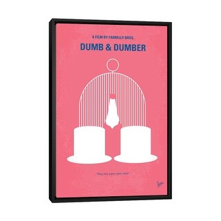 iCanvas "Dumb & Dumber Minimal Movie Poster" by Chungkong Framed Canvas ...