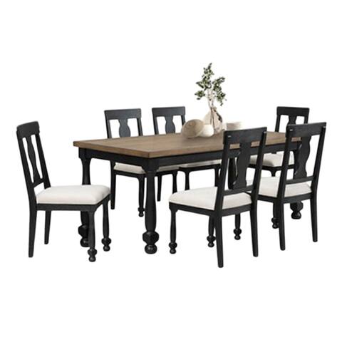 Black 7-Piece Sets Dining Sets - Overstock