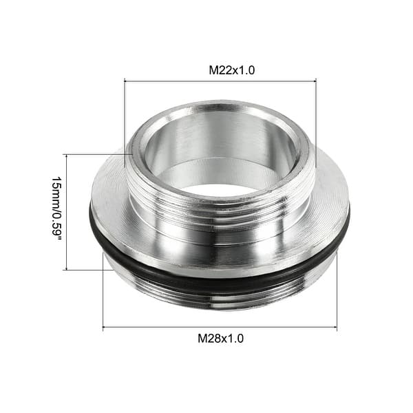 M28*1.0 Male to M22*1.0 Male Thread Chrome Faucet Aerator Adapter ...