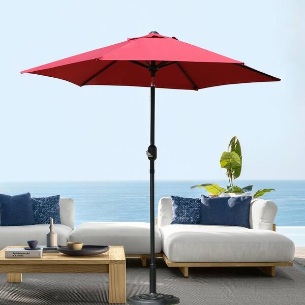 7.5ft Hexagon Market Umb rella with Tilt-Red Color - Bed Bath & Beyond ...