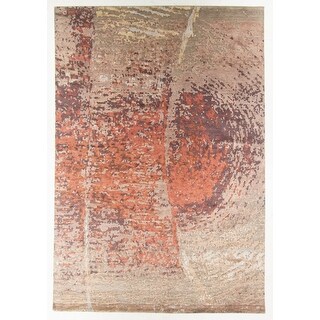 Rustic Rust Area Rug - 6' 7'' X 9' 6'' - 6' 7'' X 9' 6'' - Bed Bath ...