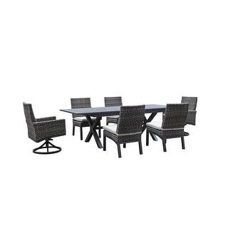 Terrace Living Alexa Parker 7pc Extension Dining Set - Bed Bath & Beyond - 42692594