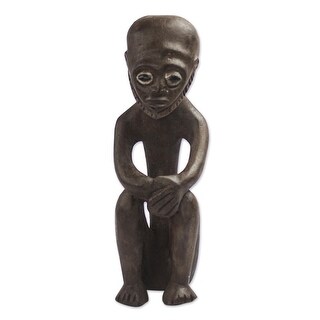 Novica Handmade Old Ashanti Man Wood Sculpture - Bed Bath & Beyond ...