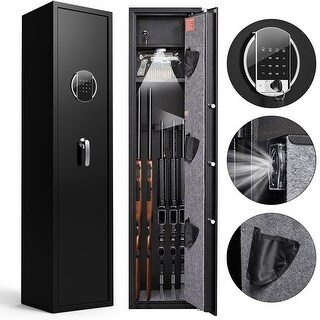 Quick Access Keypad 4-5 Gun Long Gun Safe Rifle Safe Gun Cabinet - Bed ...