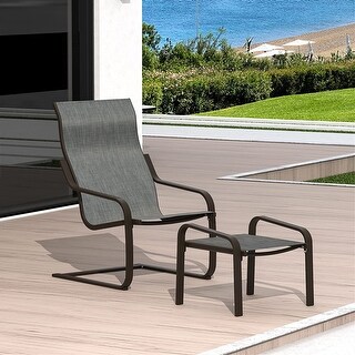 Pool Lounge Chair Outdoor Patio Bistro C Spring Motion Chair ...