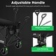 Collapsible Folding Wagon, Outdoor Utility with Silent All-Terrain Wide ...
