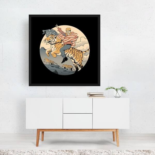 Tiger Crossing America Illustrations Animals Cartoon Art Print/Poster ...