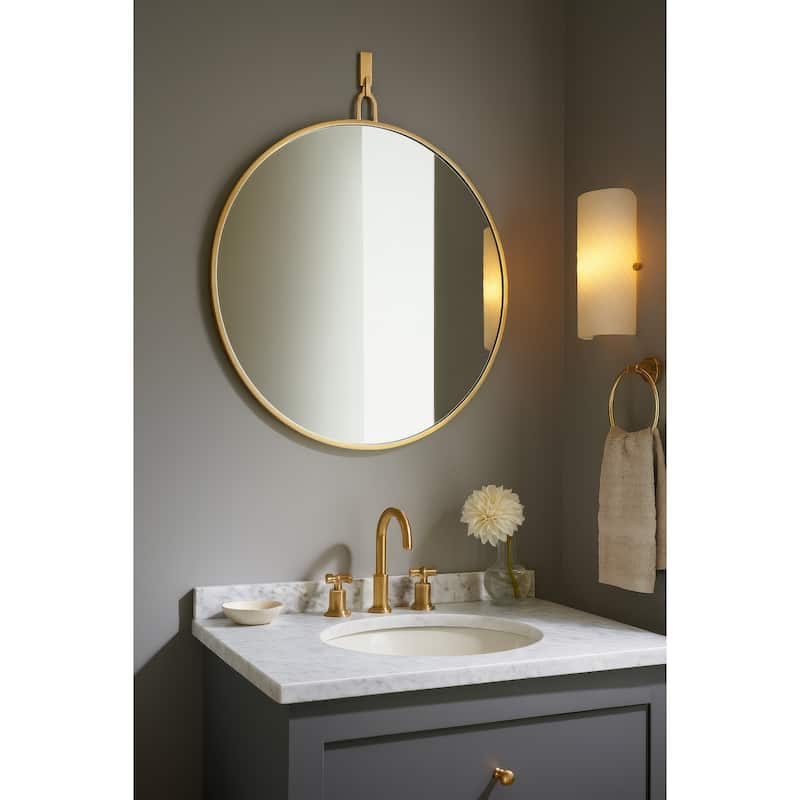 Varaluz Stopwatch Round Accent Mirror - 40"W x 40"H - Overstock - 31488746