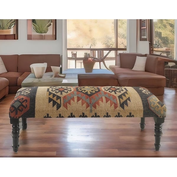 Sevita Southwestern Indoor Bench 16"W x 47"L x 18"H - 16"Wx47"Lx18"H ...