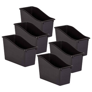 Teacher Created Resources Black Plastic Book Bin, Pack of 6 - Bed Bath ...