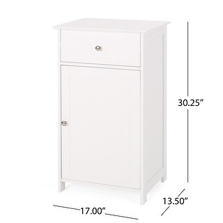 Simple and Vintage Style Free Standing Bathroom Cabinet with Storage ...