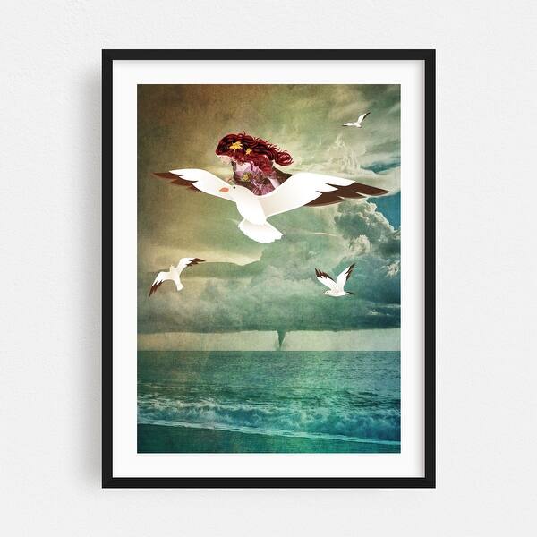 To fly Collage Bird Fantasy Humor Nature Surrealism Art Print/Poster ...