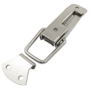 Unique Bargains 5.1 Iron Spring Loaded Straight Loop Latch Catch Hasp ...