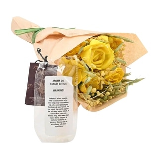 Floral Bouquet with Dried Flower and Rose Fragrance Spray Bottle - Bed ...