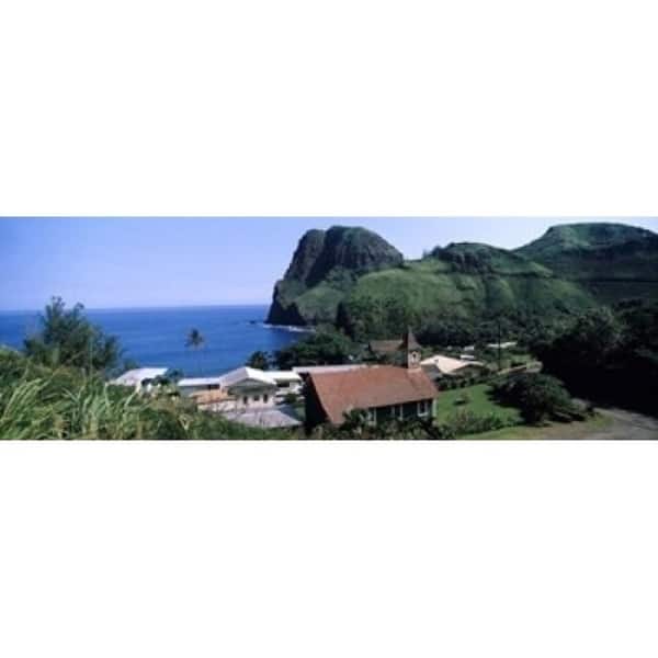 Village At A Coast Kahakuloa Highway 340 West Maui Hawaii Usa Poster ...