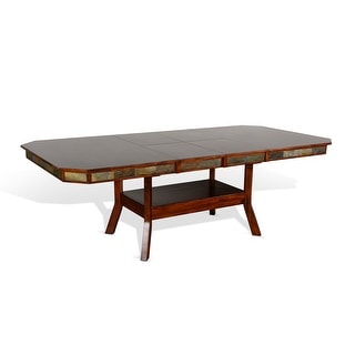 Sunny Designs Extension Dining Table with Double Butterfly Leaf - Bed ...