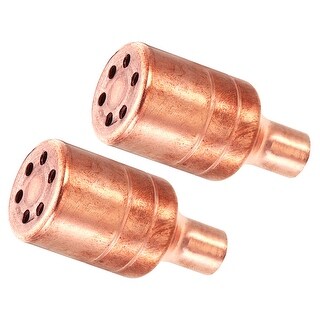 2pcs Copper Liquid Distributor, 1/8 x 3/8 Inch 6 Hole Joints Liquid ...