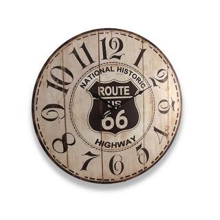 Antique Finish Route 66 Wall Clock 23 In. - Bed Bath & Beyond - 16752119