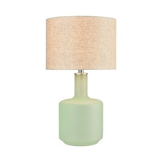 Croft Field - 1 Light Table Lamp Seafoam Finish with Beige Fabric - Bed ...