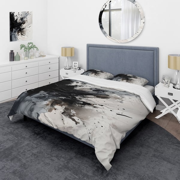 black textured bed sheets