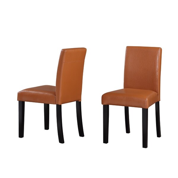 Mai Faux Leather Dining Chairs Set of 2 On Sale Bed Bath Beyond 18519323