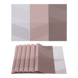 Set of 6 Placemats for Kitchen Dining Table Decor Heat-resistant Table ...