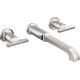 Delta T5789-LHP-WL Tetra Wall Mounted Two Handle Tub Filler - Bed Bath ...