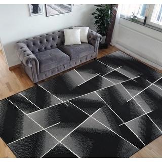 HR Square Pattern Area Rug Box Pattern Modern Carpet Comfy shed Free ...