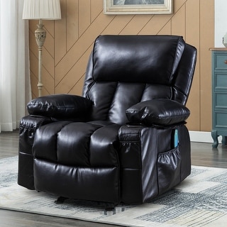 Recliner Chair with Rocking Function and Side Pocket - Bed Bath ...