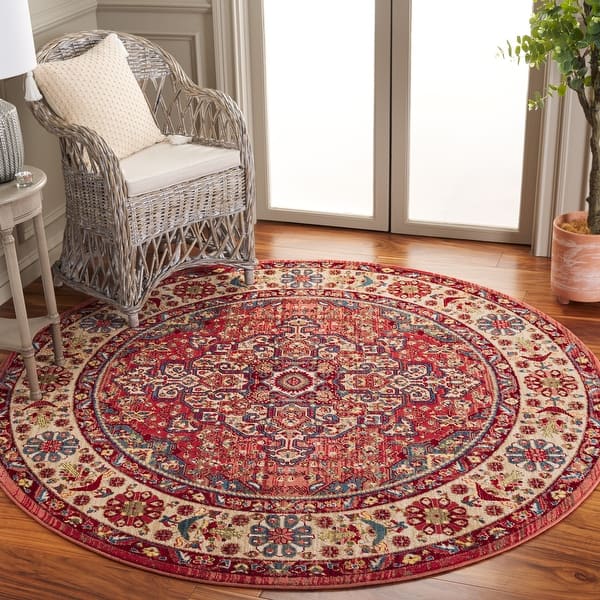 SAFAVIEH Kashan Velitchka Oriental Rug with Fringe - Bed Bath & Beyond ...