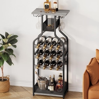 Metal Wine Rack Console Table - Bed Bath & Beyond - 40398801