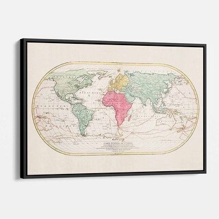 Multi World map Wall Art Canvas 1996 - Bed Bath & Beyond - 39913552