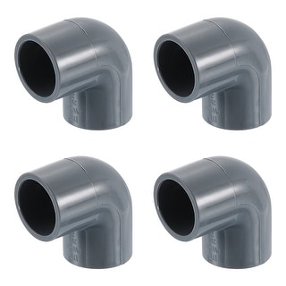 90 Degree Elbow, 2 Way Pipe Fittings Connectors - Grey - Bed Bath ...