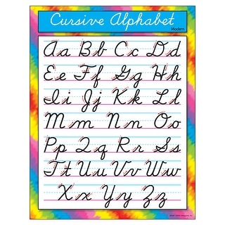 Chart Cursive Alphabet Modern - Bed Bath & Beyond - 22139338