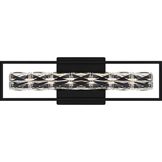 Dazzle Integrated LED Matte Black Bath Light with CCT Switch - Bed Bath ...