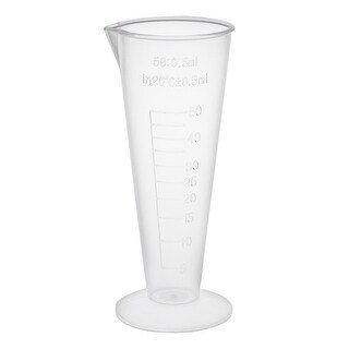 Transparent Measuring Cup Lab PP Plastic Graduated Beaker 50ml - Bed ...