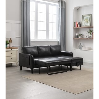 Modular Sofa Set Polyester Upholstered Couch w/ USB Charge Ports ...