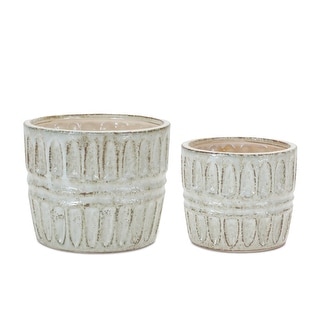 Distressed Clay Planter (Set of 2) - Bed Bath & Beyond - 38297517