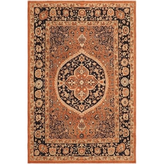 Tribal Heriz Ziegler Keri Rust Blue Hand-knotted Rug - 8'3" x 10'0 ...