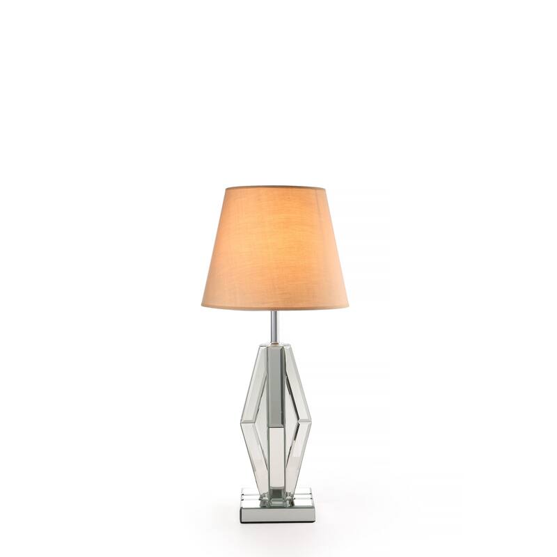 Decor 26 in. Tan Table Lamp - Overstock - 40535664