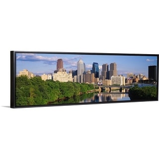 "Philadelphia PA" Black Float Frame Canvas Art - Bed Bath & Beyond ...